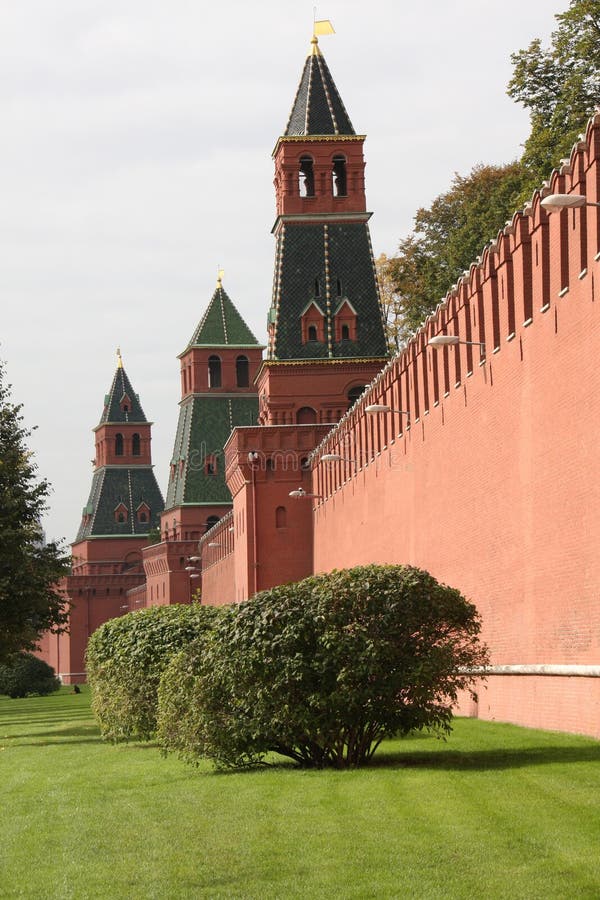 Moscow Kremlin Wall stock photo. Image of communism, landmark - 16478560
