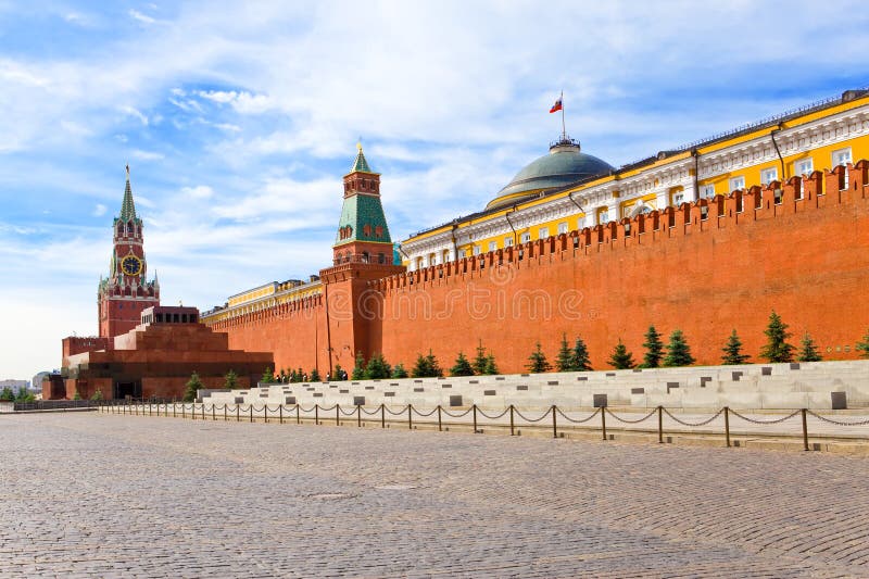 Moscow, Kremlin wall stock image. Image of famous, star - 17892161