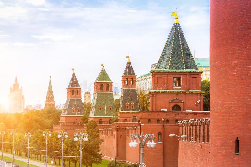 Moscow Kremlin wall stock photo. Image of culture, effect - 84236474