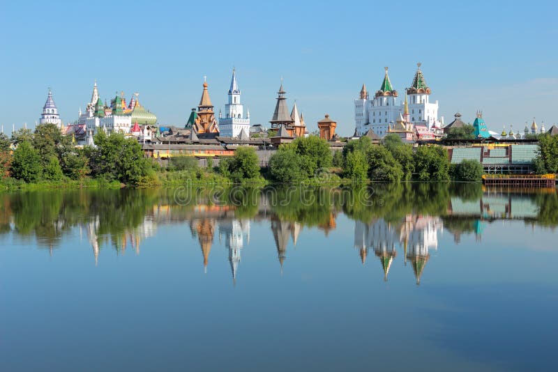 Moscow Landscape. Kremlin in Izmailovo. Stock Photo - Image of ...
