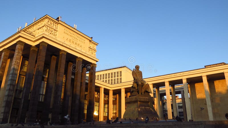 MOSCOW, Library CCCP stock photo. Image of city, russian - 47635394