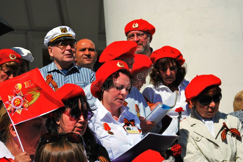 Theater Square in Moscow. Victory Day Celebrations on Moscow Editorial ...