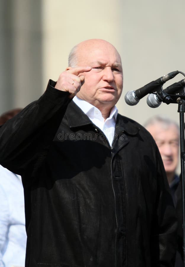 Moscow Mayor Yuri Luzhkov editorial photo. Image of people - 14100711