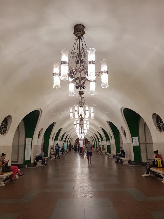 Moscow metro editorial photography. Image of russian - 120773102