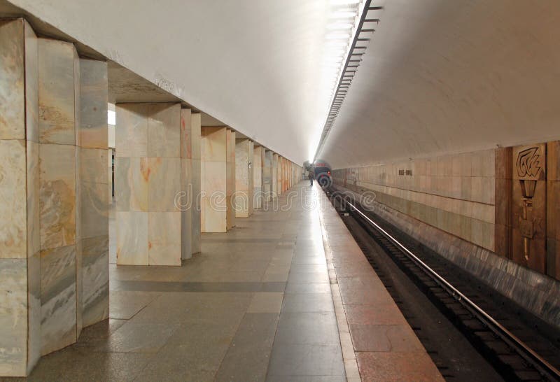 Moscow Metro, Station Kitay-gorod Stock Photo - Image of transportation ...