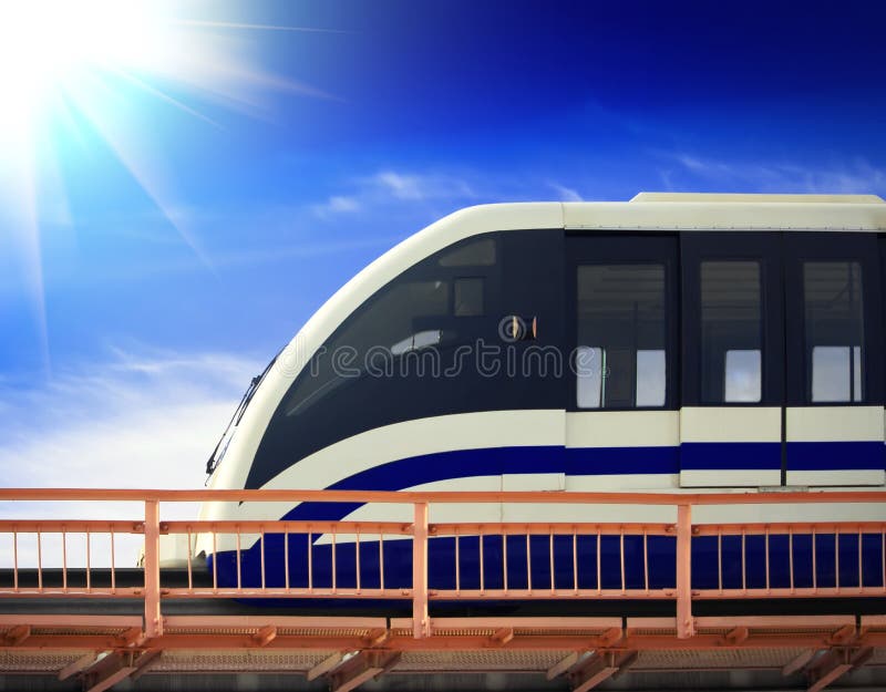 Moscow monorail stock photo. Image of mono, moscow, motion - 23664510