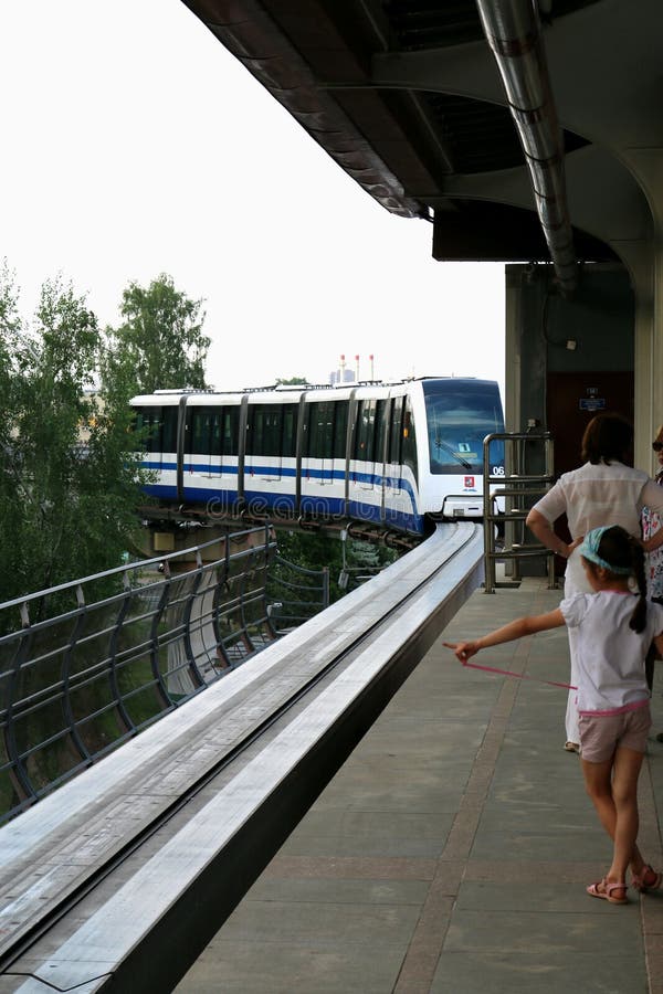 Moscow monorail editorial photography. Image of monorail - 78819922