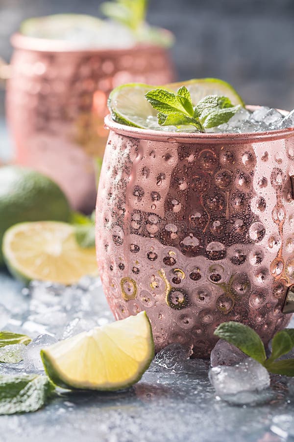 Moscow mule cocktail stock image. Image of celebration - 92861419