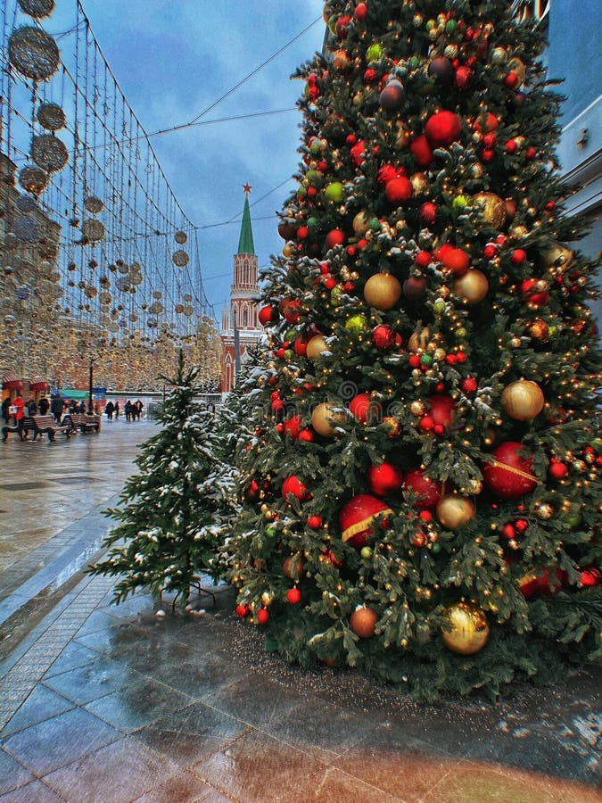 Moscow stock image. Image of cristmass, november, moscow - 225086837
