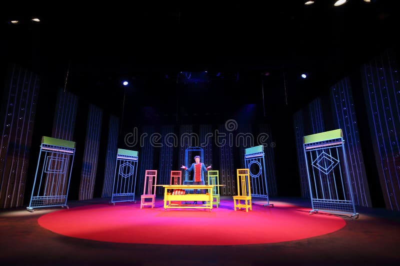Actor Near Table on Stage during Premium Class Editorial Stock Photo ...