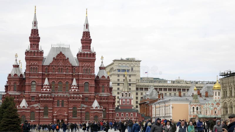 MOSCOW - OCTOBER 14: Moscow Red Square, History Museum on October 14 ...