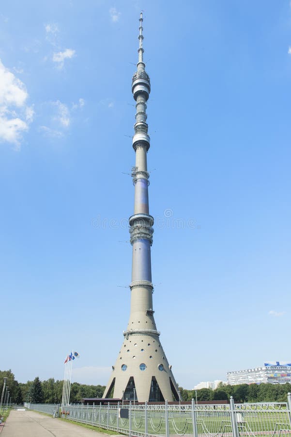 Moscow Ostankino TV Tower stock photo. Image of communications - 75563048