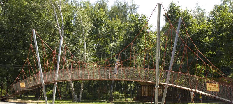 Moscow, park Kuzminki editorial stock image. Image of attraction - 55740079