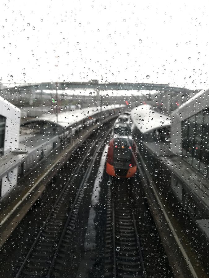 Train stock photo. Image of drops, train, glass, moscow - 144647918