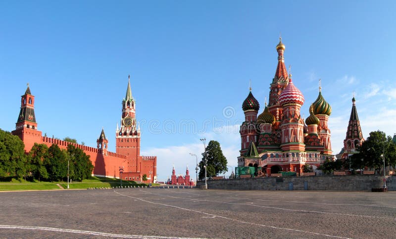 Moscow. the red area. stock photo. Image of russia, domes - 582054
