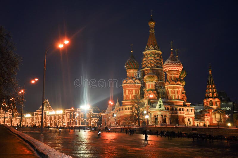 Moscow, Red Square stock image. Image of monument, buildings - 74799167
