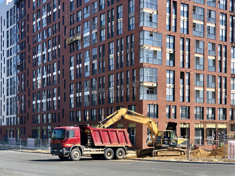 New Development Construction Works Site Editorial Stock Photo - Image ...