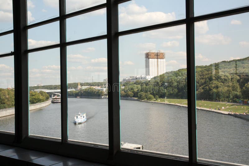 River View through the Window. Stock Image - Image of tour, travel ...