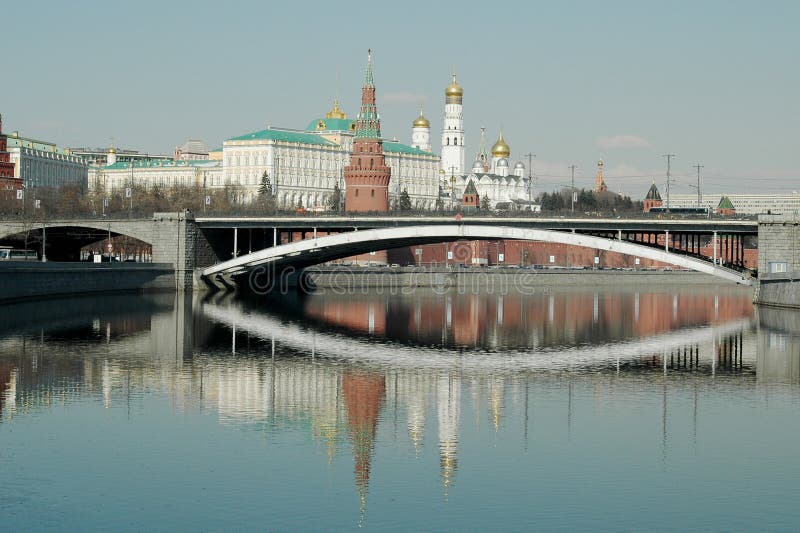 The Kremlin from the Moskva River, Moscow, Russia Stock Photo - Image ...