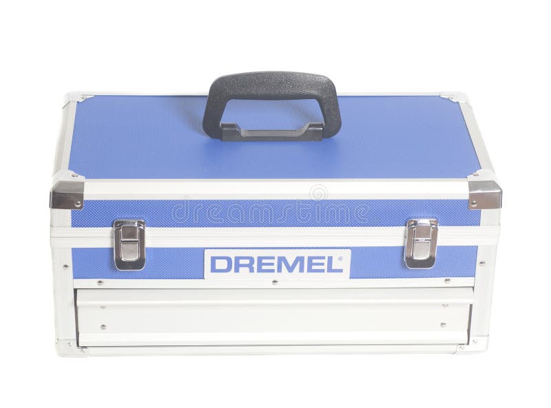 Moscow, Russia April 12,2021 Dremel Tool Box Isolated on White ...