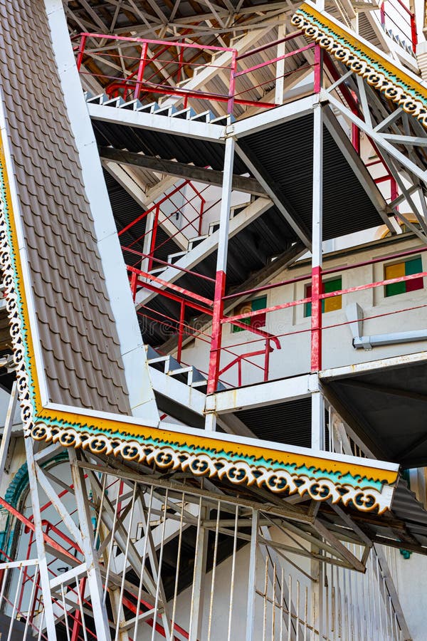 Moscow, Russia - April 20, 2022: Interweaving of Metal Structures Stock ...