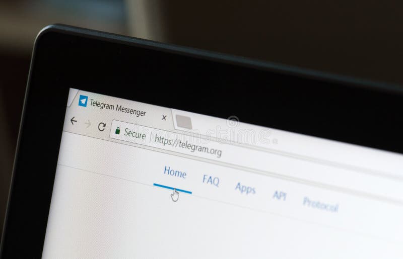 Main Page Site of the Telegram Messenger Opened in the Browser ...