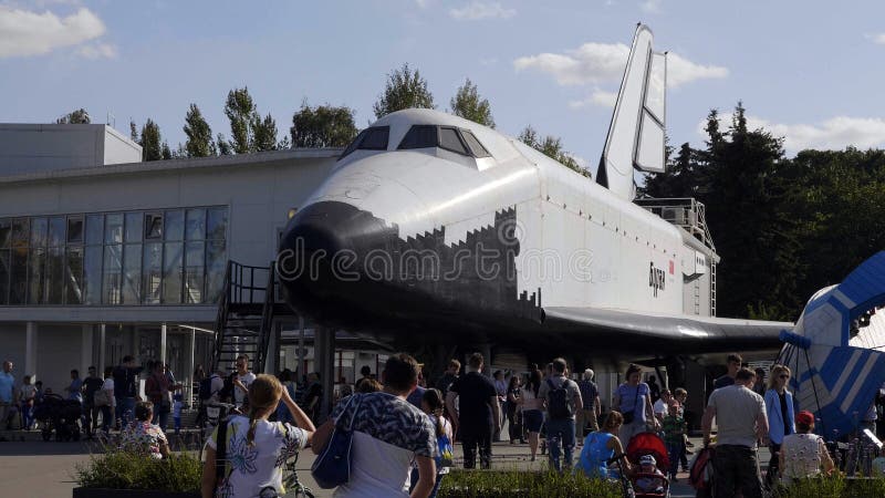 MOSCOW, RUSSIA - APRIL 23, 2019: Soviet Reusable Space Shuttle Buran at ...