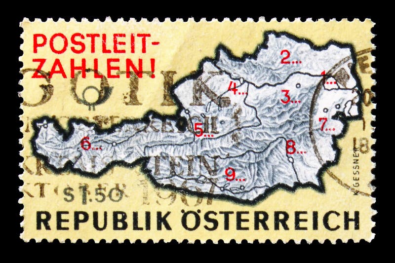 Introduction Postcode, Serie, Circa 1966 Editorial Stock Photo - Image ...