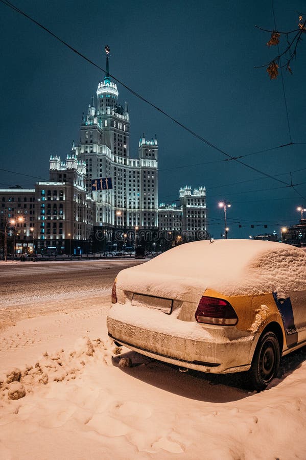 Moscow, Russia - December 7, 2022: Car Under a Thick Layer of Snow ...