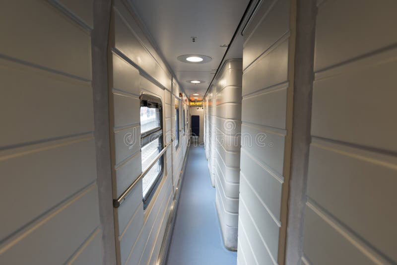 Moscow, Russia-December 01.2016. the Interior of Express Train Strizh ...