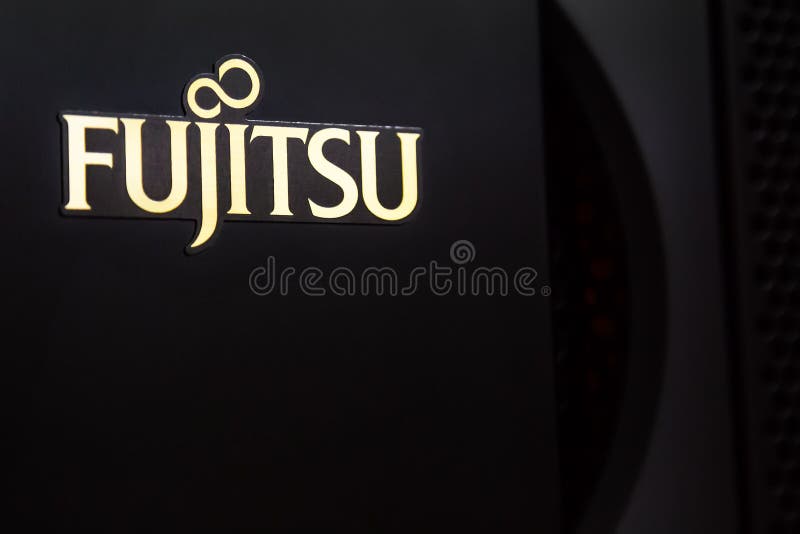 Moscow, Russia - December, 2020: Logo of the Brand Fujitsu on Server ...