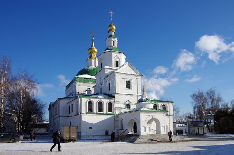 MOSCOW, RUSSIA - February, 2018: St. Daniel Monastery in Moscow ...
