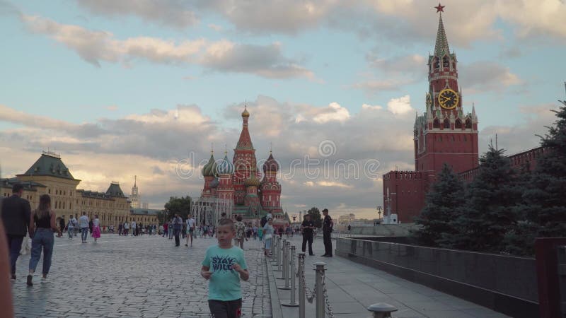 Moscow, Russia - July 29, 2022: People Walk on Red Square in Moscow ...
