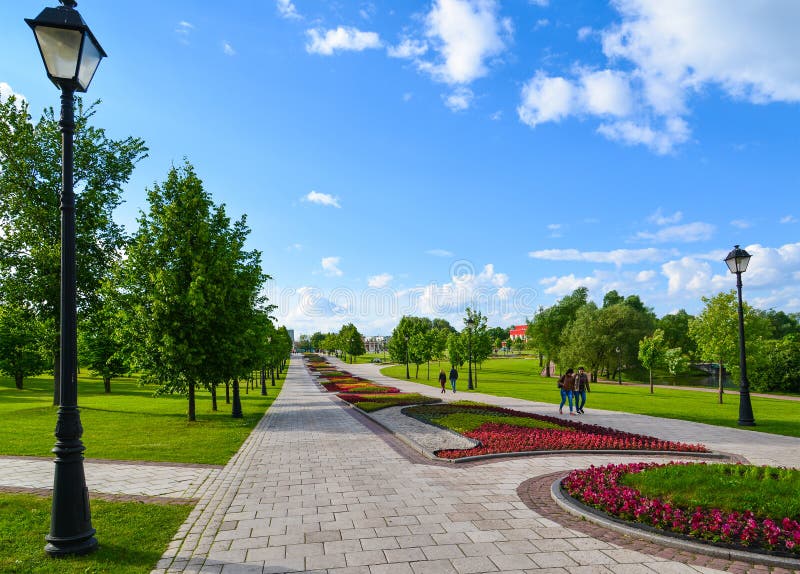 Moscow, Russia - June 08. 2016. General Form of Park Complex Tsaritsyno ...