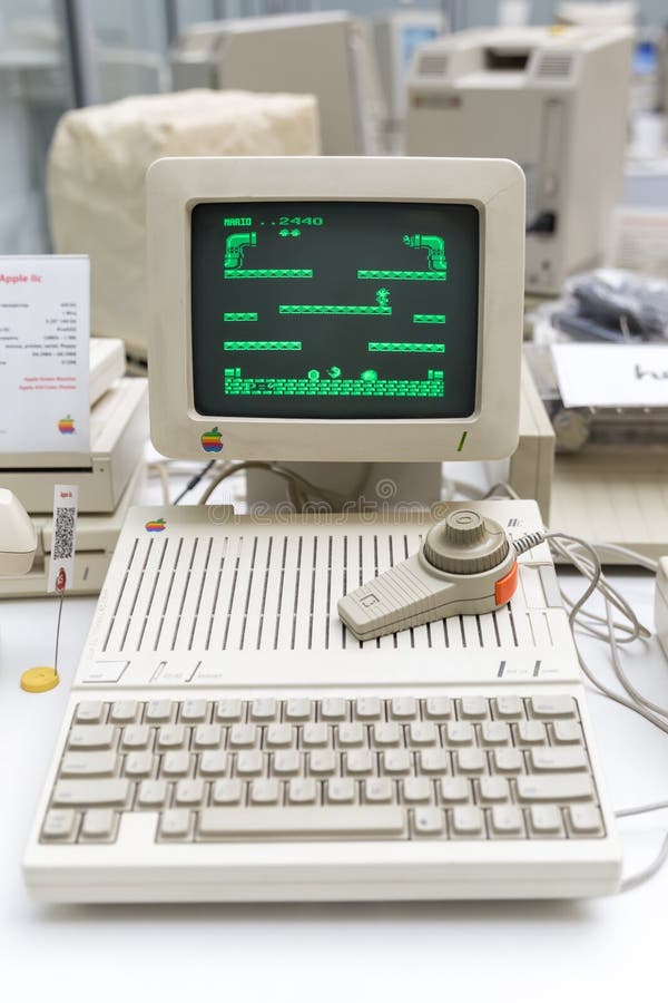 MOSCOW, RUSSIA - JUNE 11, 2018: Old Original Apple Mac Computer in ...
