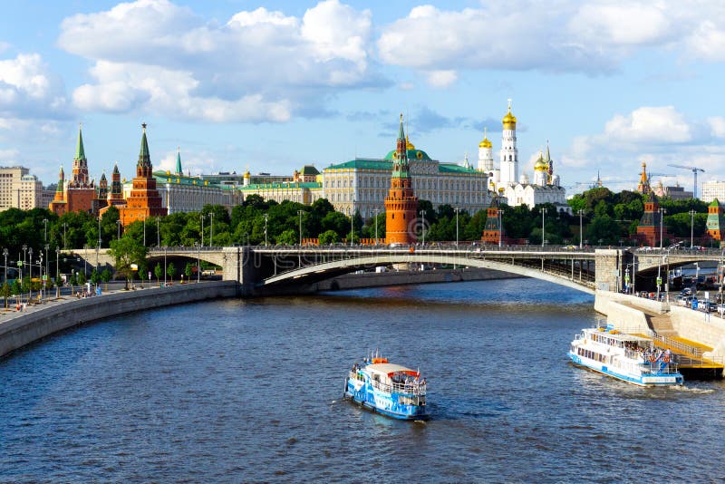 Moscow, Russia - June 8, 2019: Panorama of Moscow and the Kremlin on ...