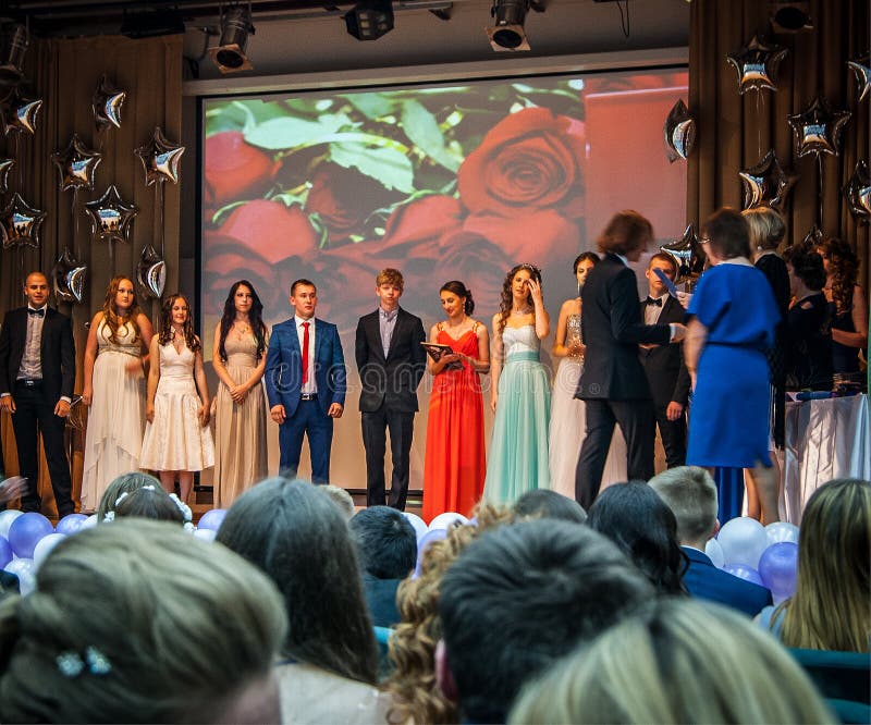 Group of Teen Girls Going To Prom Dance Stock Photo - Image of people ...
