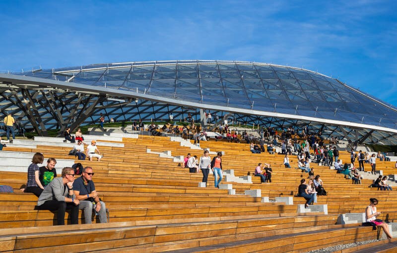 Tourists in Zaryadye Park in the Center of Moscow Editorial Stock Photo ... Tourists in Zaryadye Park in the Center of Moscow Editorial Stock Photo ...