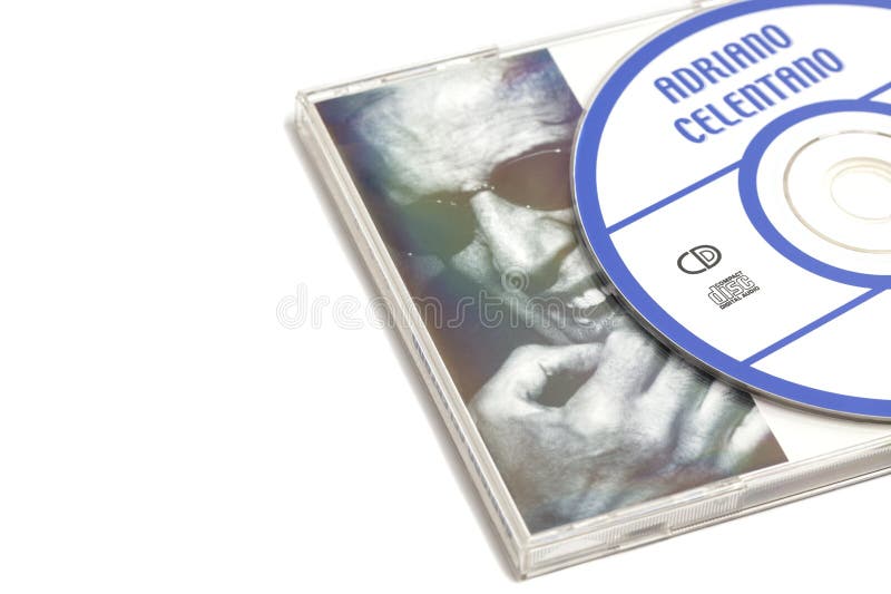 Moscow, Russia, 27 March 2023: CD Disc by Adriano Celentano Pay Pay Pay ...
