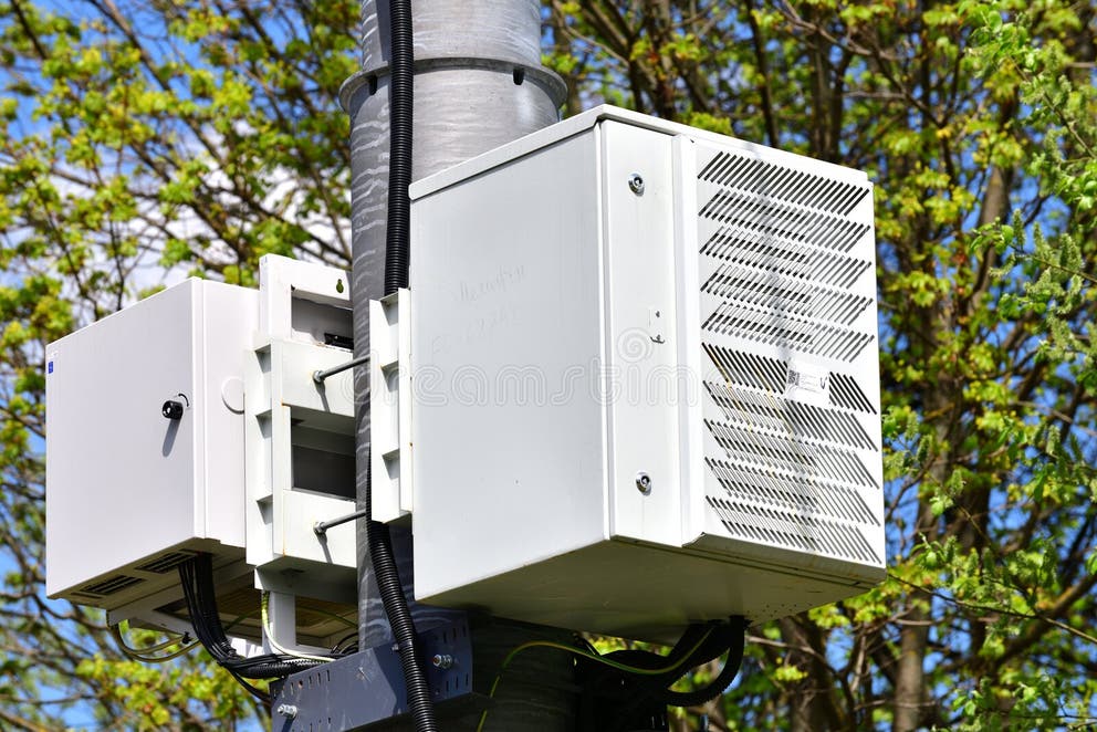 Moscow, Russia - May 14. 2021. Base Stations for Cellular Networks on a ...