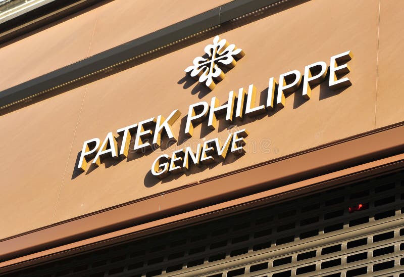 Patek philippe logo editorial image. Image of geneve - 99255890