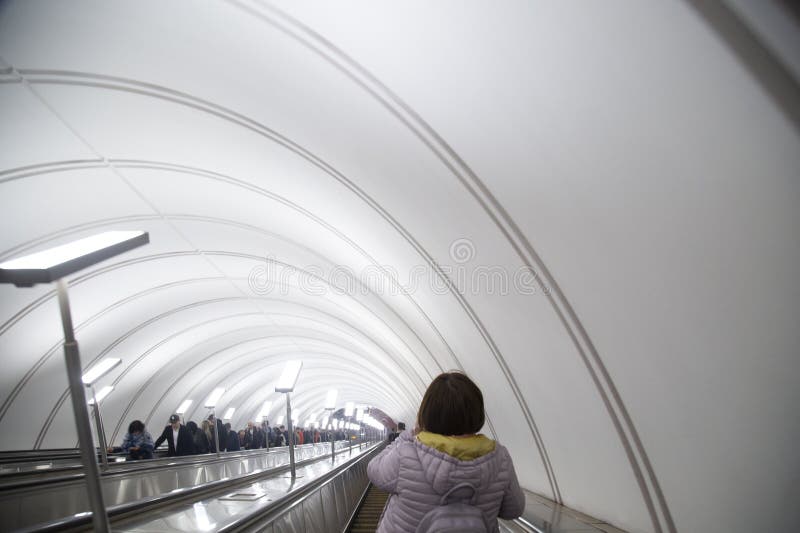 Moscow, Russia, May 2, 2024, Moscow Metro.Moscow Metro Station ...