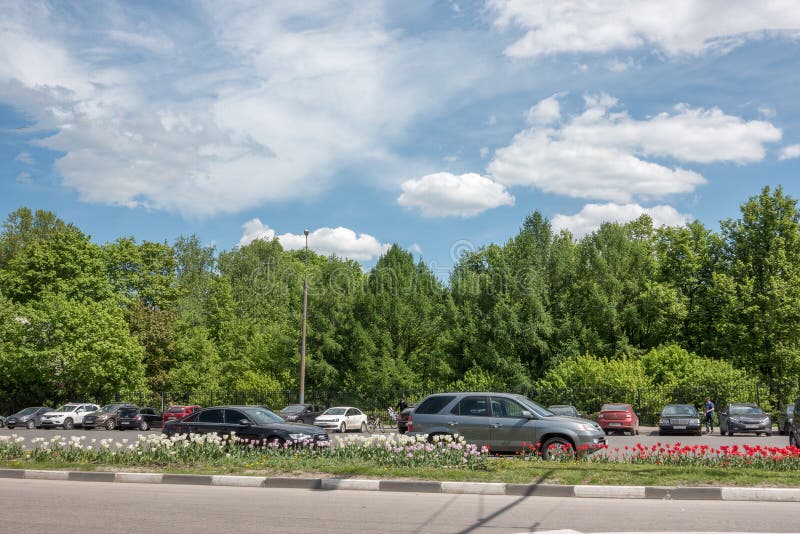 MOSCOW, RUSSIA - May 24, 2017: Moscow Road Traffic Editorial Image ...