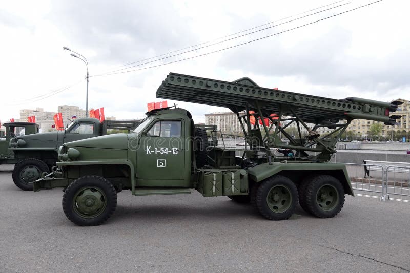 Multiple Launch Rocket System BM-13N Based on the Car "Studebaker" at ...