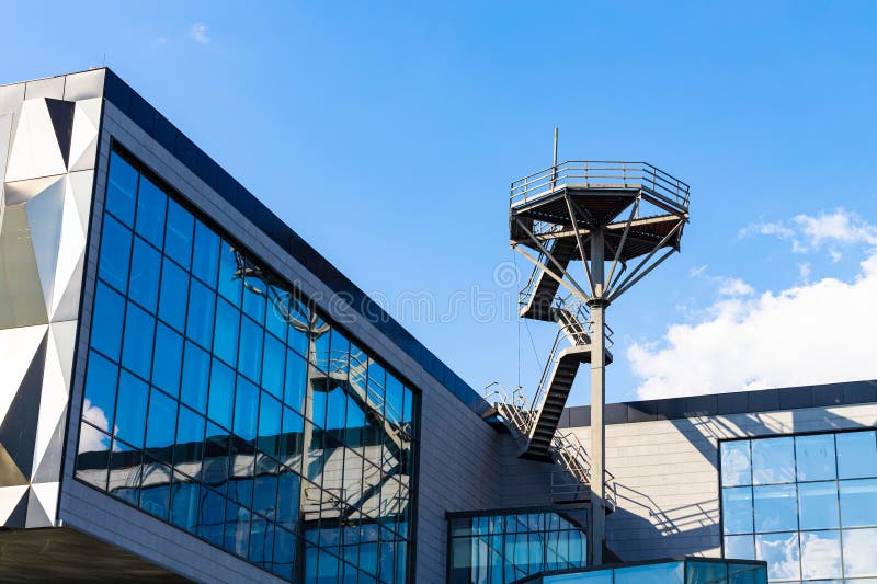 Moscow, Russia - May 18, 2023: Observation Tower on the Building ...