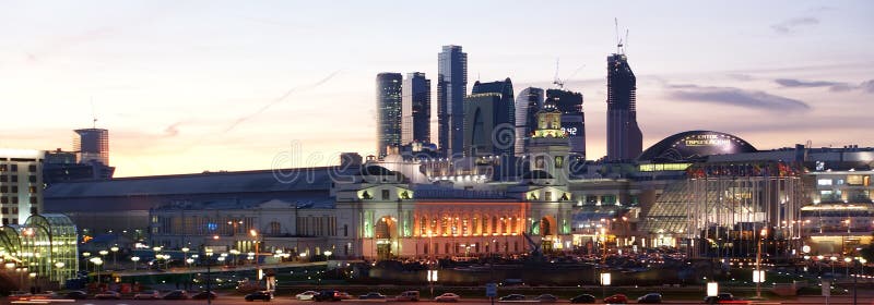 Moscow, Russia. Night stock image. Image of building - 23193129