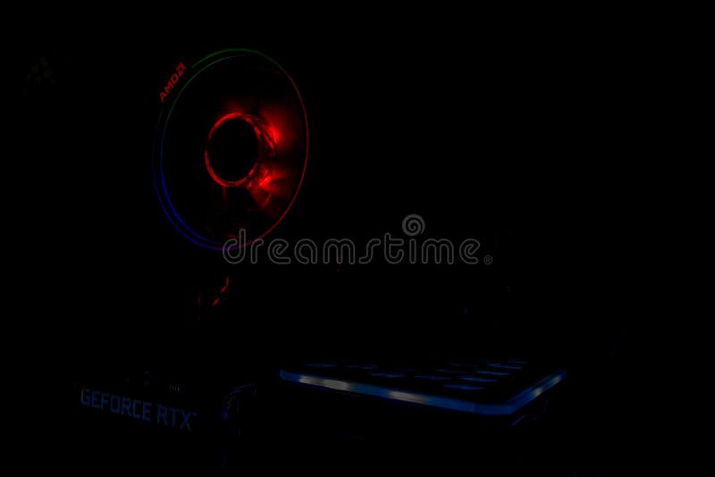 Moscow, Russia - November 30, 2021: Gaming Computer GeForce RTX 3060TI ...