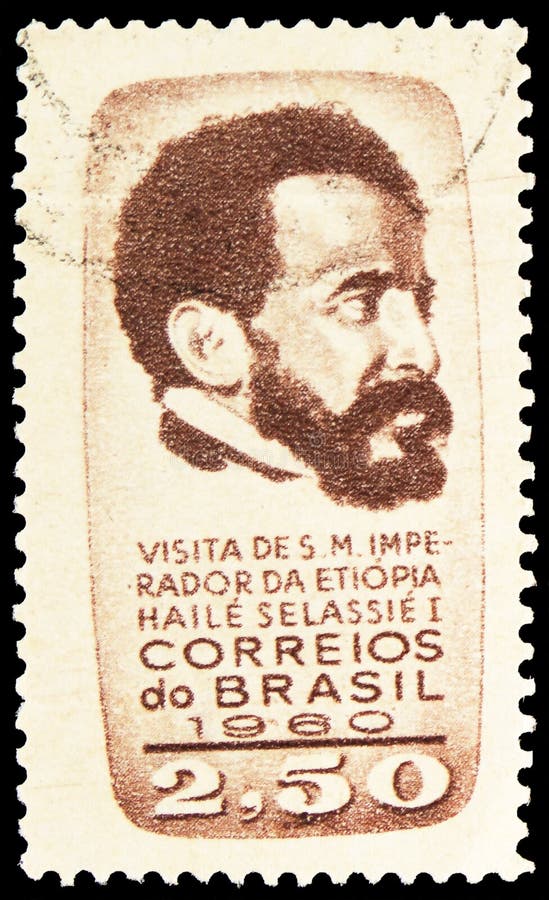 Postage Stamp Printed in Brazil Shows Haile Selassie 1892-1975, Circa ... Postage Stamp Printed in Brazil Shows Haile Selassie 1892-1975, Circa ...
