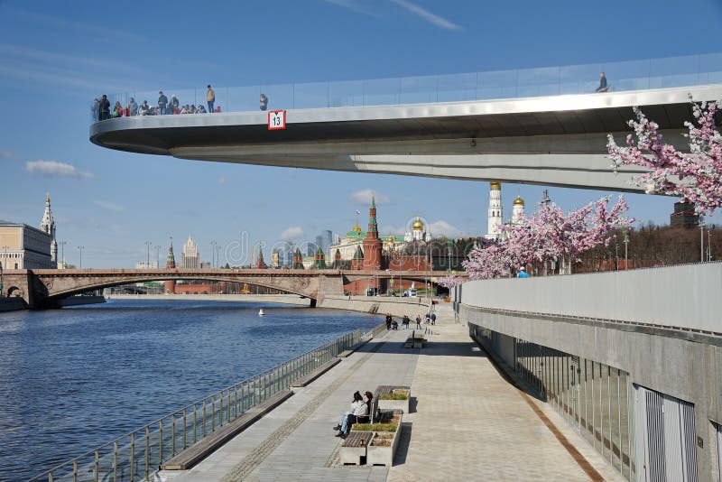 At Pier of Park Zaryadye in Spring Morning Editorial Image - Image of ... At Pier of Park Zaryadye in Spring Morning Editorial Image - Image of ...