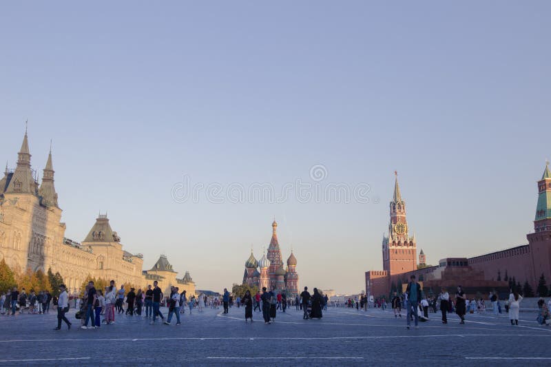 Moscow, Russia: People in the Red Square Editorial Photography - Image ...